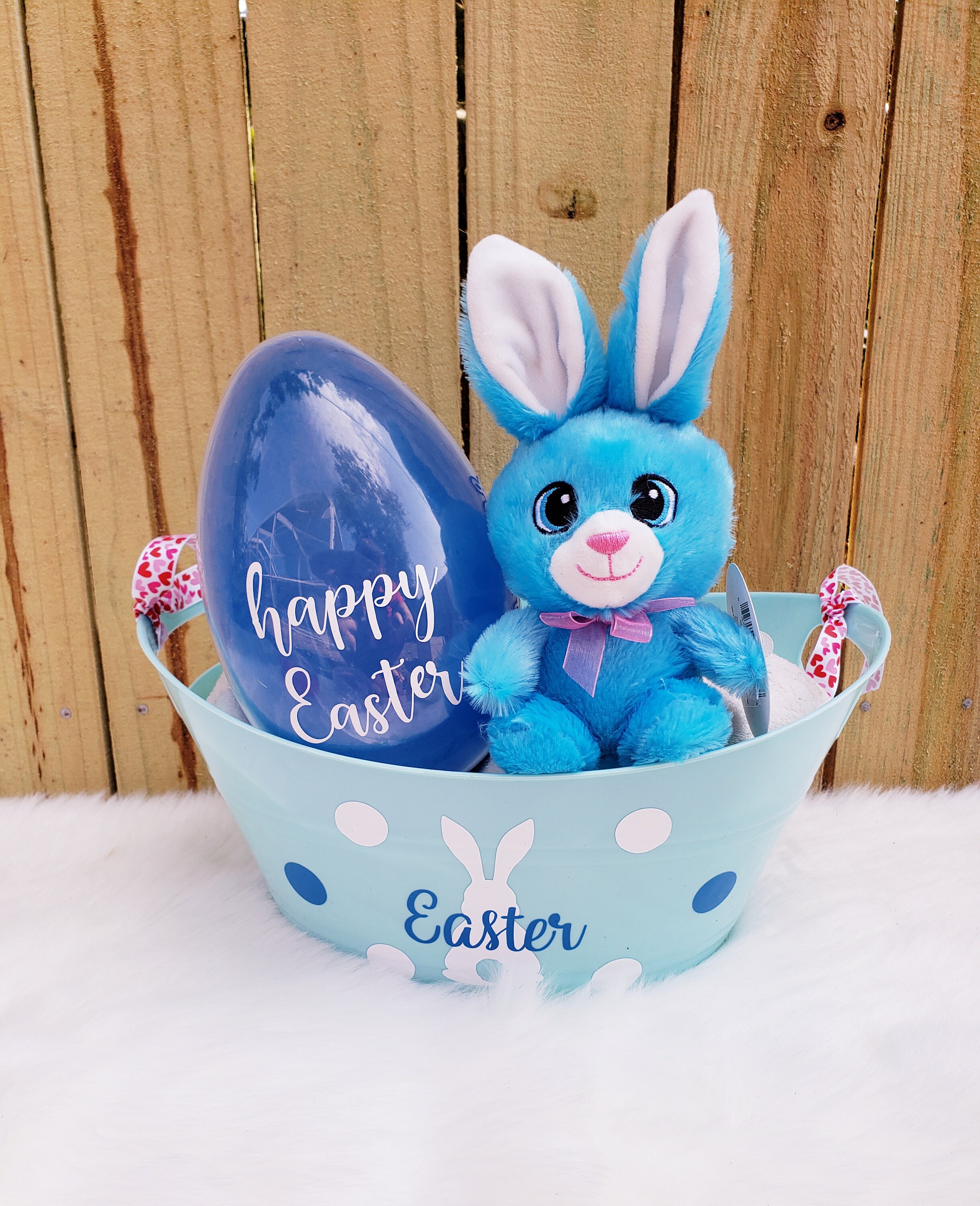 Custom Easter Basket Set, Personalized Bucket Set, Easter Bunny, Easter ...