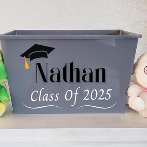 Personalized Graduation Basket, Custom Class of 2025 Bucket, Grad Gift ...