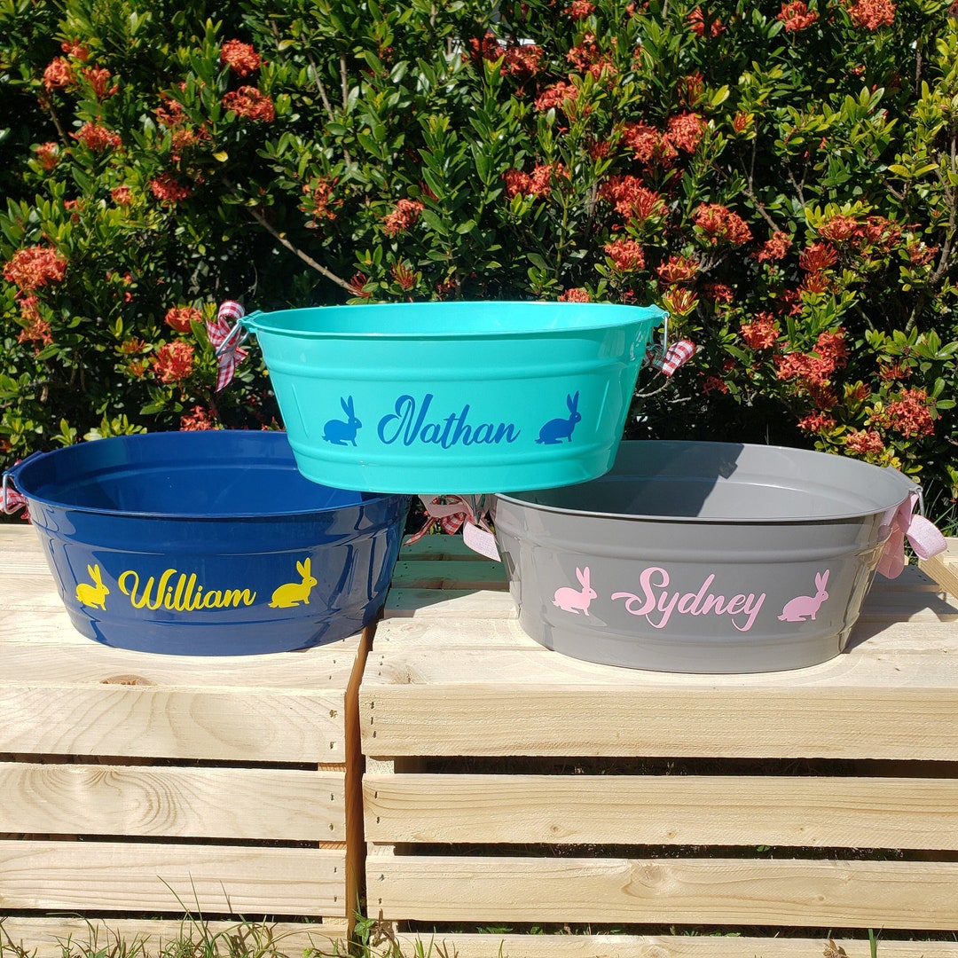 Personalized Easter Bucket for Kids, Custom Easter Basket for Kids ...