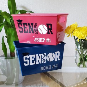 Personalized Baseball Team Buckets, Baseball Team Gift, Baseball Senior ...