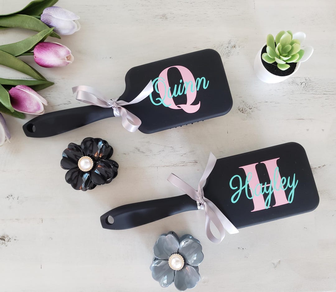 Personalized Hair Brush Set, Custom Hair Brush, Gifts for Girls, Hair ...