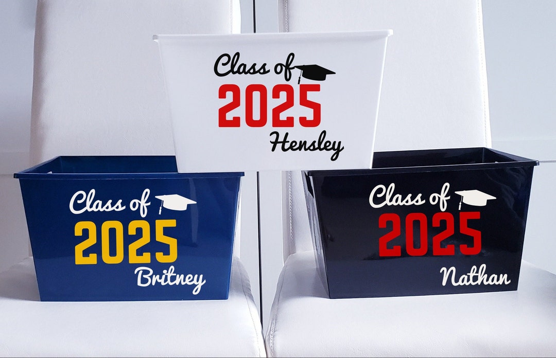 Personalized Graduation Bucket Class of 2025 Basket Custom Graduation ...