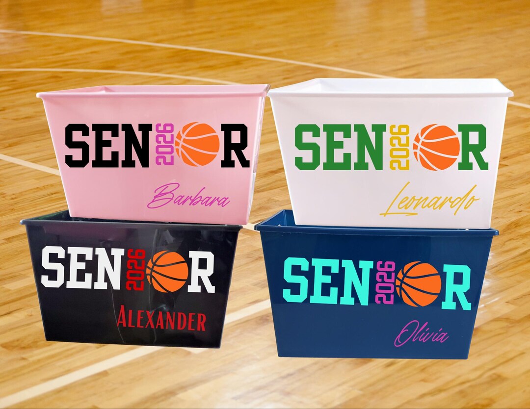 Personalized Basketball Senior Night 2027 Team Party Buckets, Custom ...