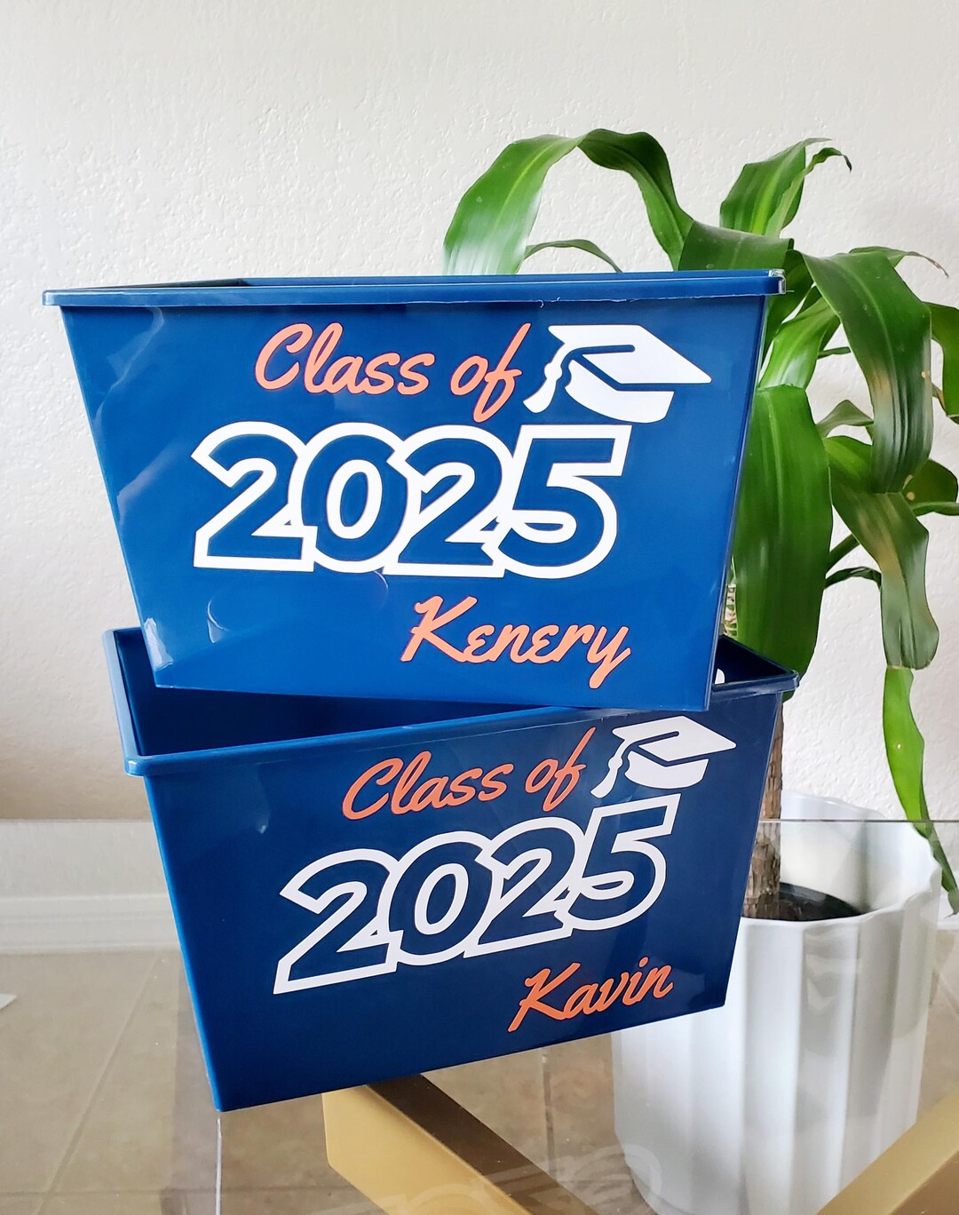 Custom Graduation Bucket Class of 2025 Basket Personalized Graduation ...