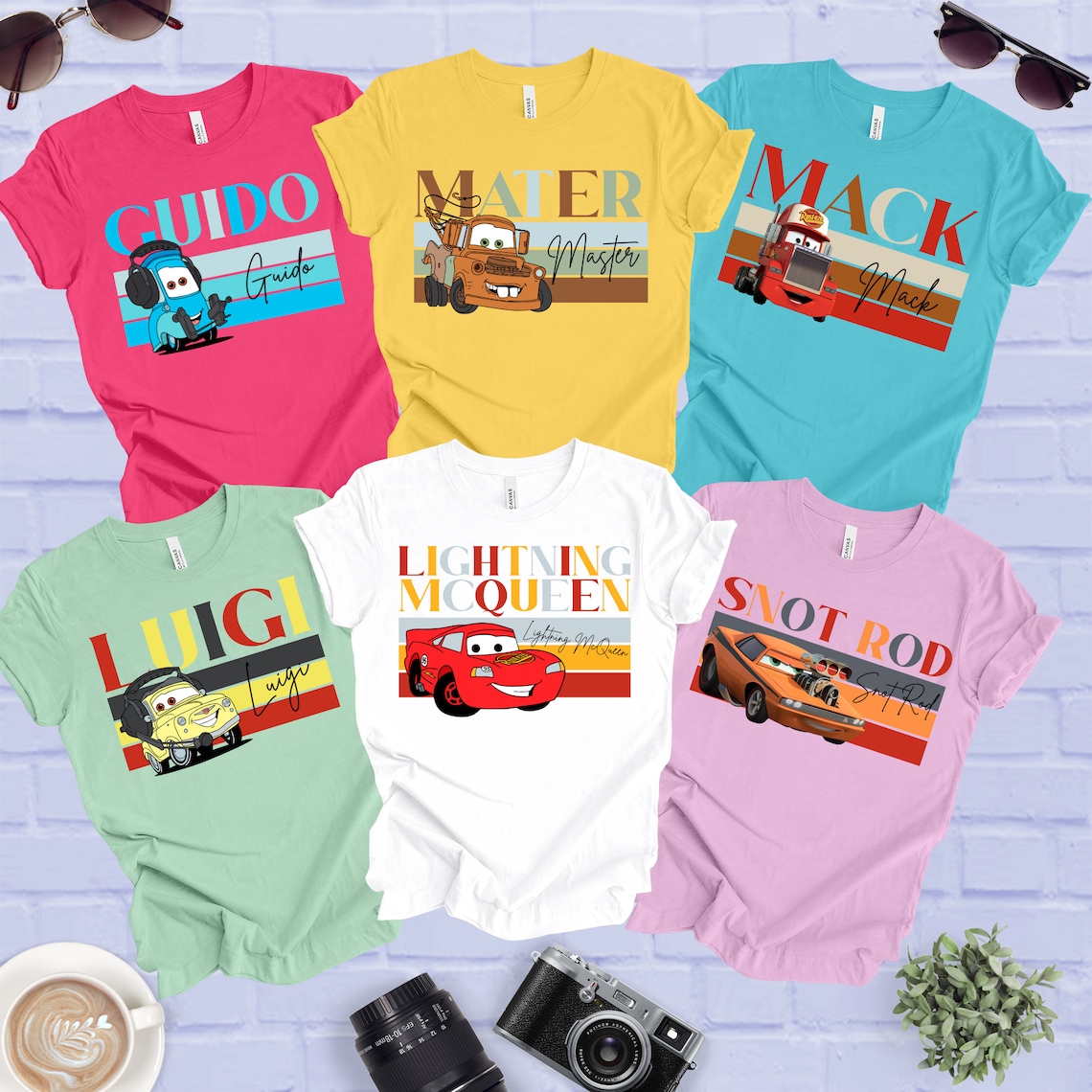 Disney Cars Movie Shirt, Cars Signature Shirt,lightning Mcqueen Shirt ...