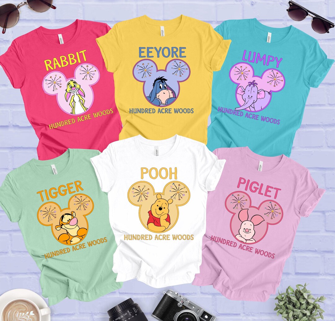 Winnie the Pooh Varsity Shirt, Tigger, Piglet, Eeeyore, Roo, Lumpy ...