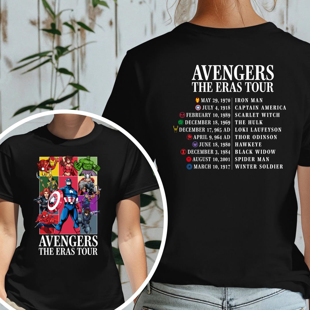 Avengers the Eras Tour Shirt, Marvel Super Hero Shirts, Scarlet Witch ...