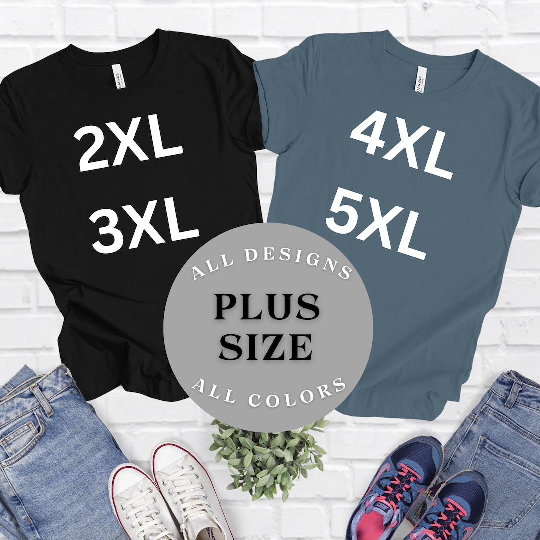 Plus Size Shirt, 3XL-4XL Custom Plus Size Shirt - Etsy