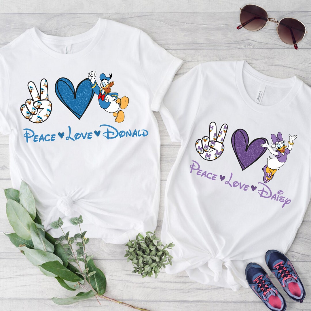 Disney Mickey and Friends Shirt, Disney Peace and Love Shirt, Mickey ...