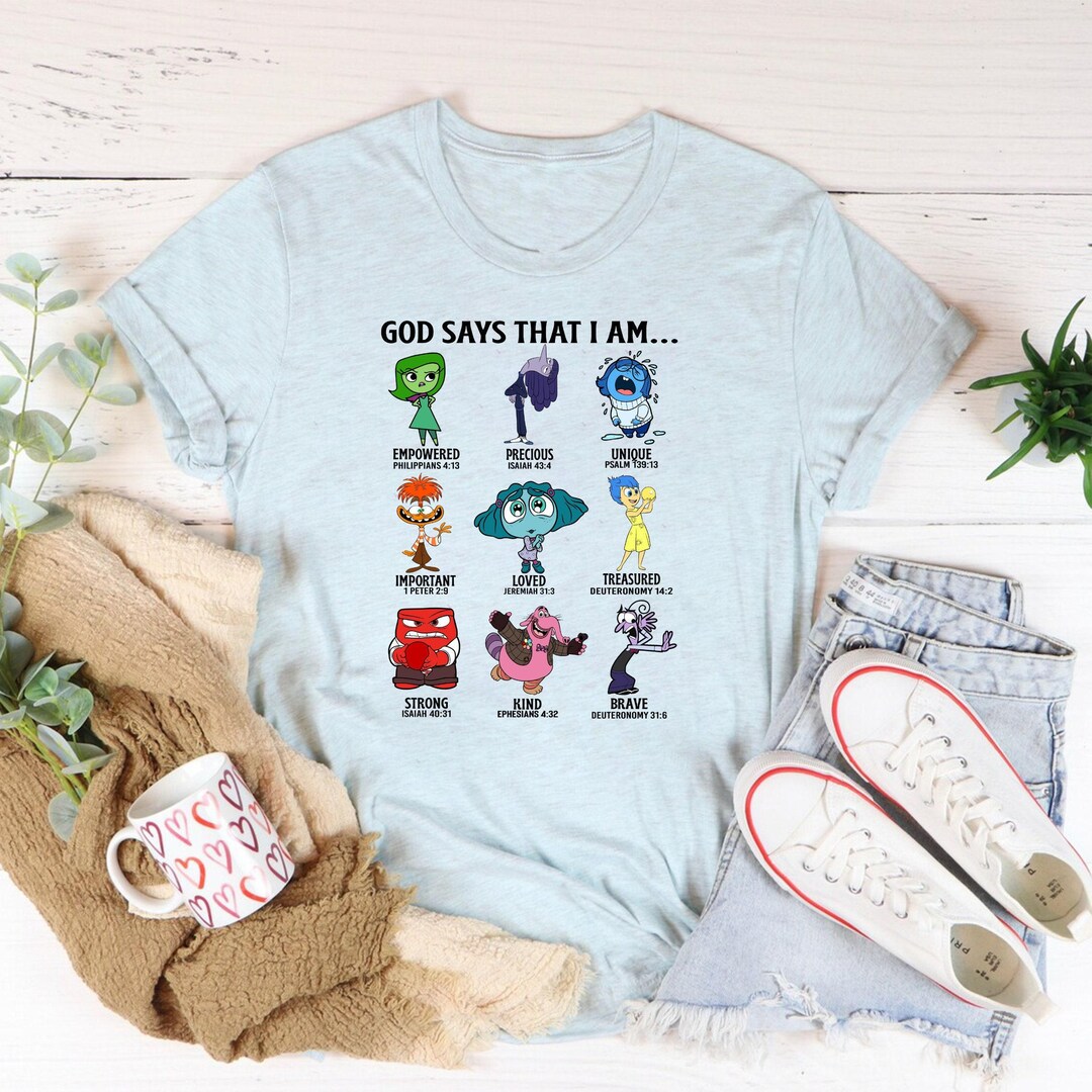 God Says That I Am Inside Out Shirt, Disney God Says, Disney Christian ...
