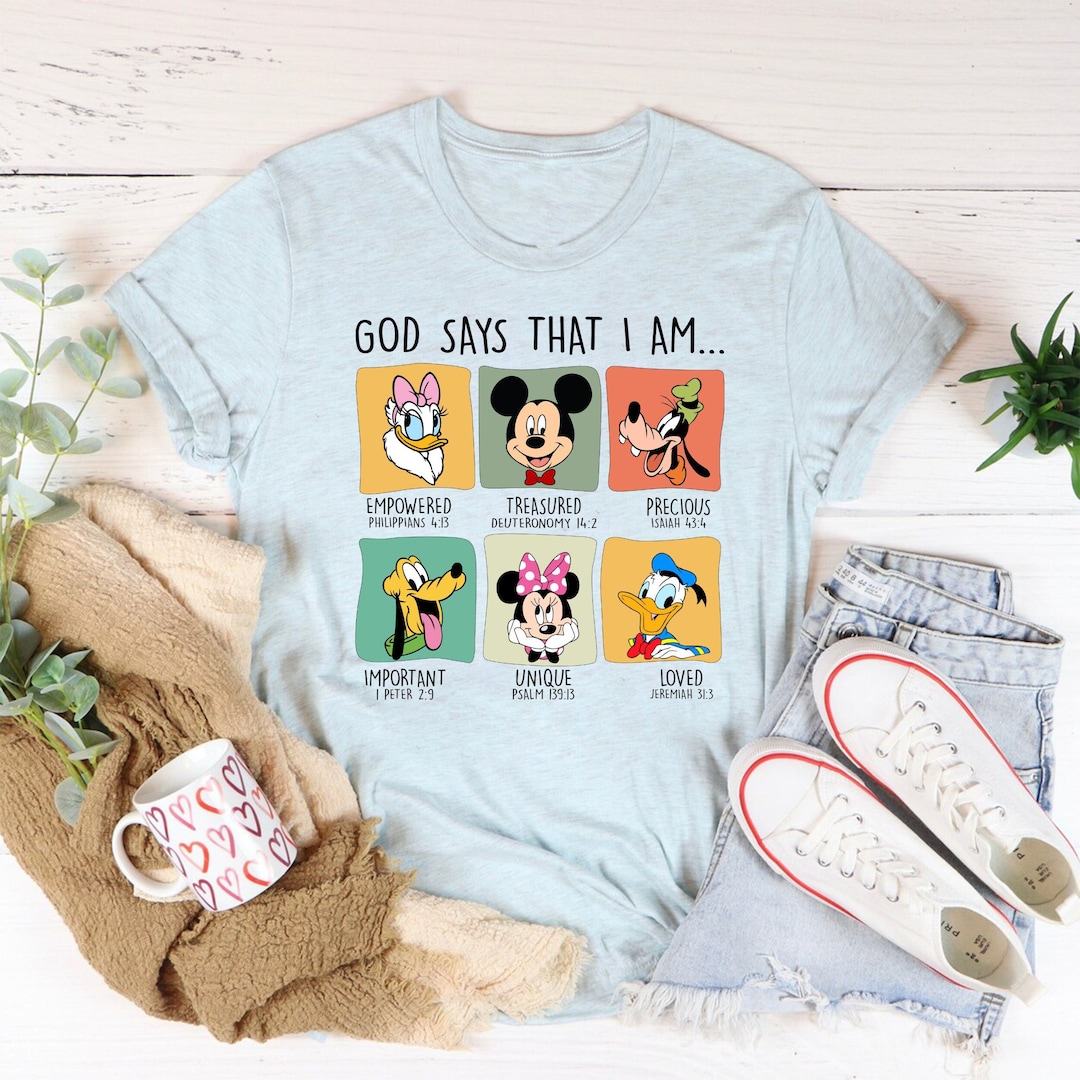 God Says That I Am Mickey Mouse and Friends Shirt, Mickey and Minnie ...