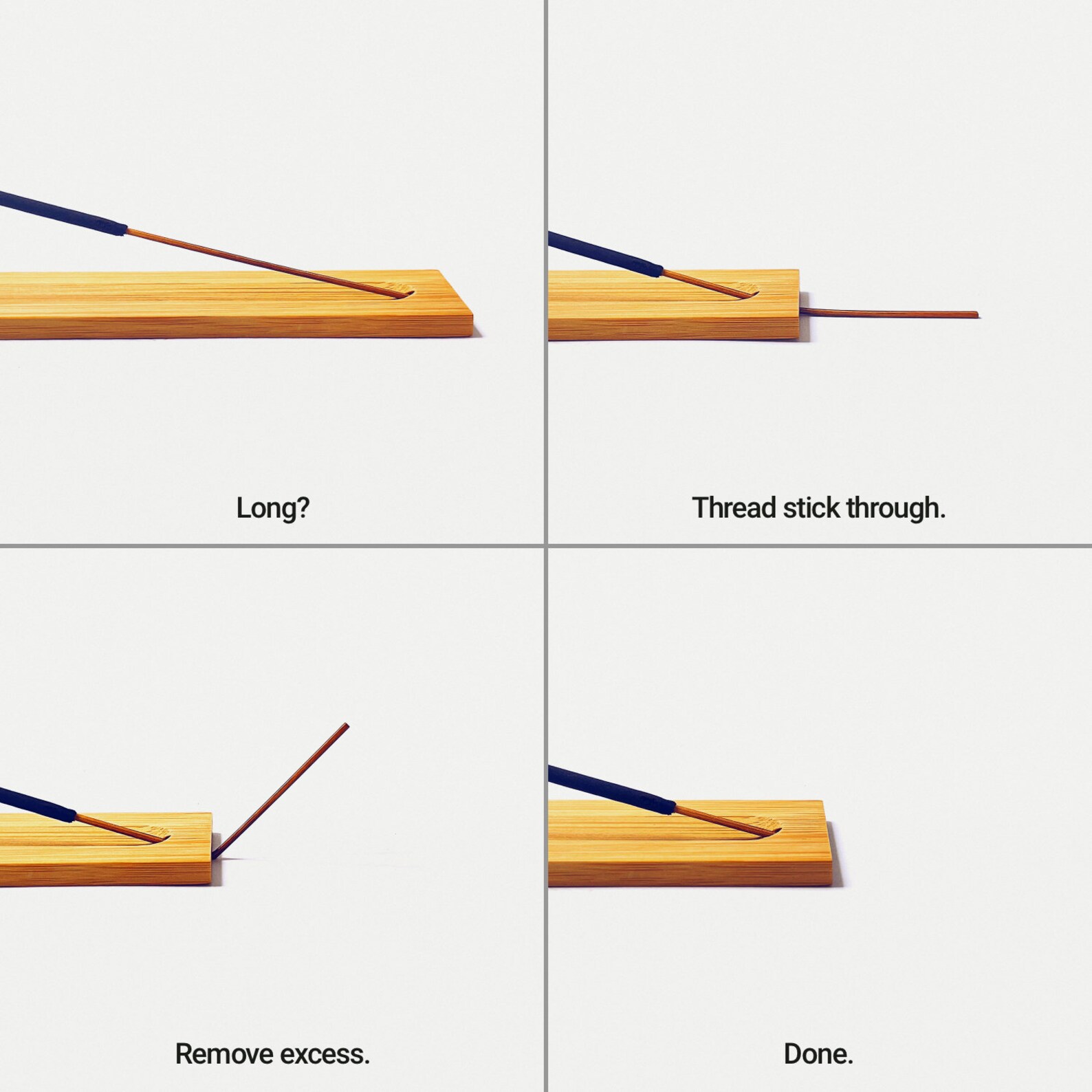 3 Packs of Incense Holder, Hawaii Made, Premium Sticks, Bamboo ...