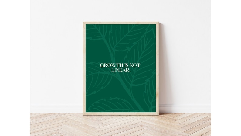 Growth is Not Linear, Mental Health, Digital Download Print, Poster ...