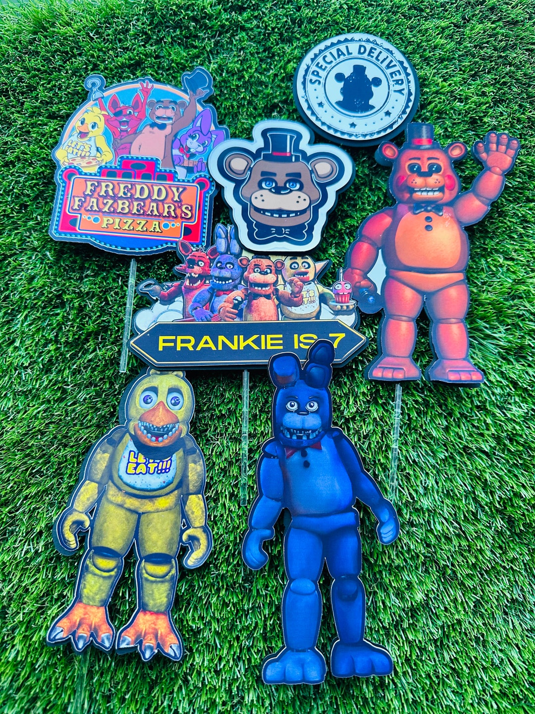 Five Nights at Freddy’s Cake Toppers - Happy Birthday Cake Decor - Etsy