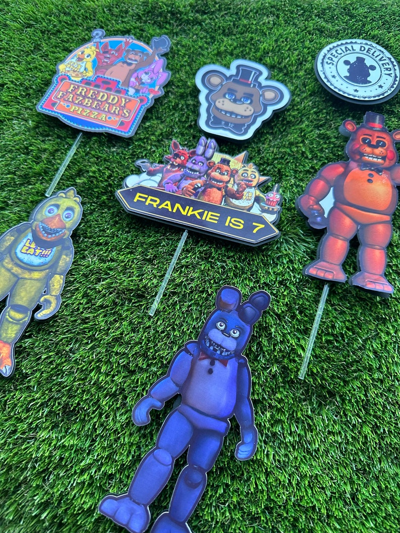 Five Nights at Freddy’s Cake Toppers - Happy Birthday Cake Decor - Etsy