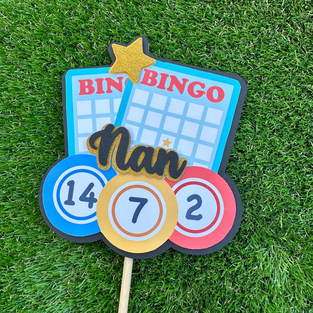 Bingo Personalised Cake Topper Party Decoration - Etsy