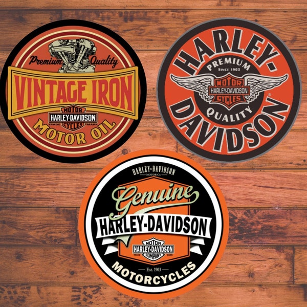 Harley Davidson Stickers - Etsy