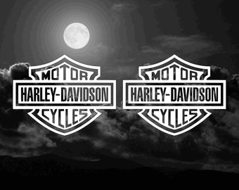 Harley Davidson Vinyl Decal | Etsy