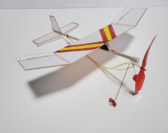 Rubber Band Powered Model Airplane Kit - Etsy