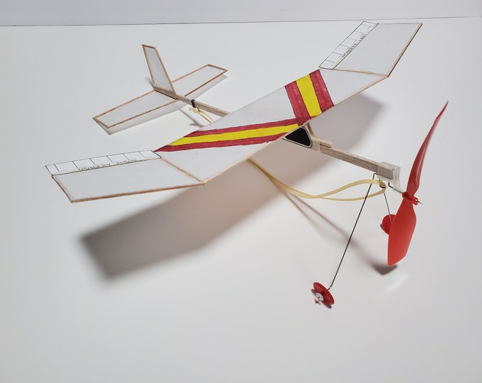 Rubber Band Powered Model Airplane Kit - Etsy