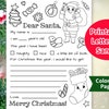 Letter to Santa Coloring Page, Letter to Santa Printable, Dear Santa ...
