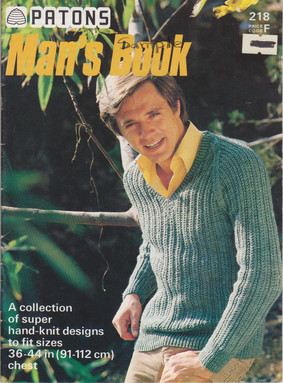 Patons Man's Book 1982 Knitting Pattern Booklet 218 - Etsy