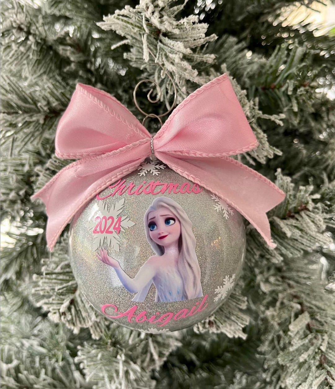 Elsa Christmas Ornament Personalized Elsa Ornament Frozen Christmas ...