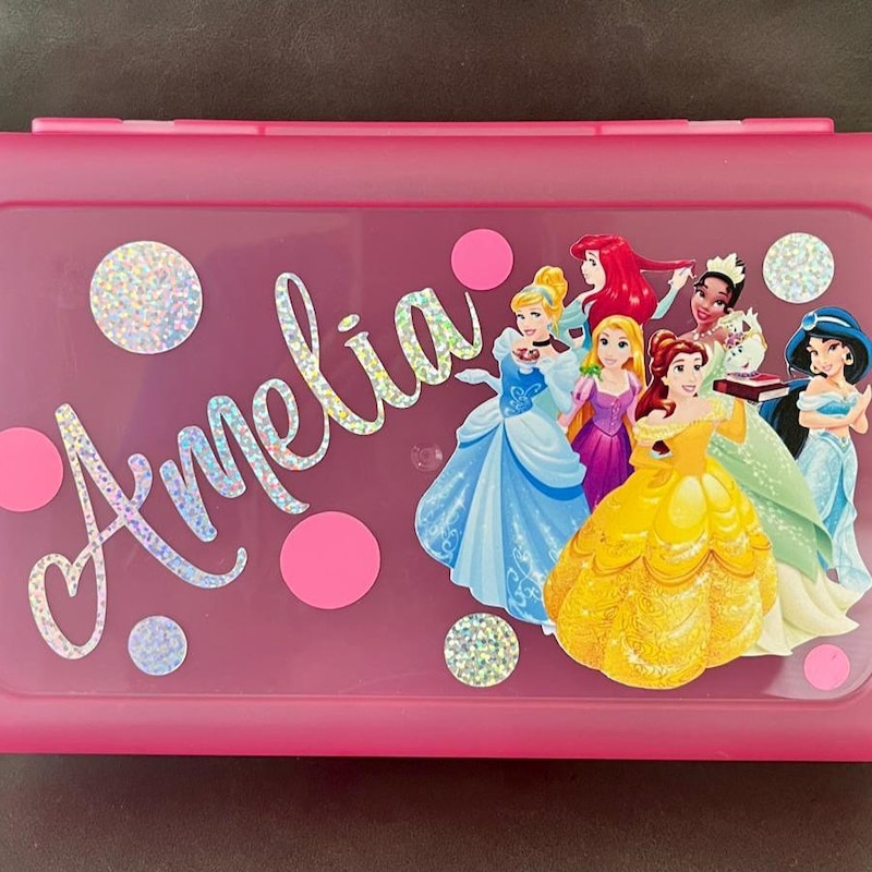 Princess Girls Pencil Box - Etsy