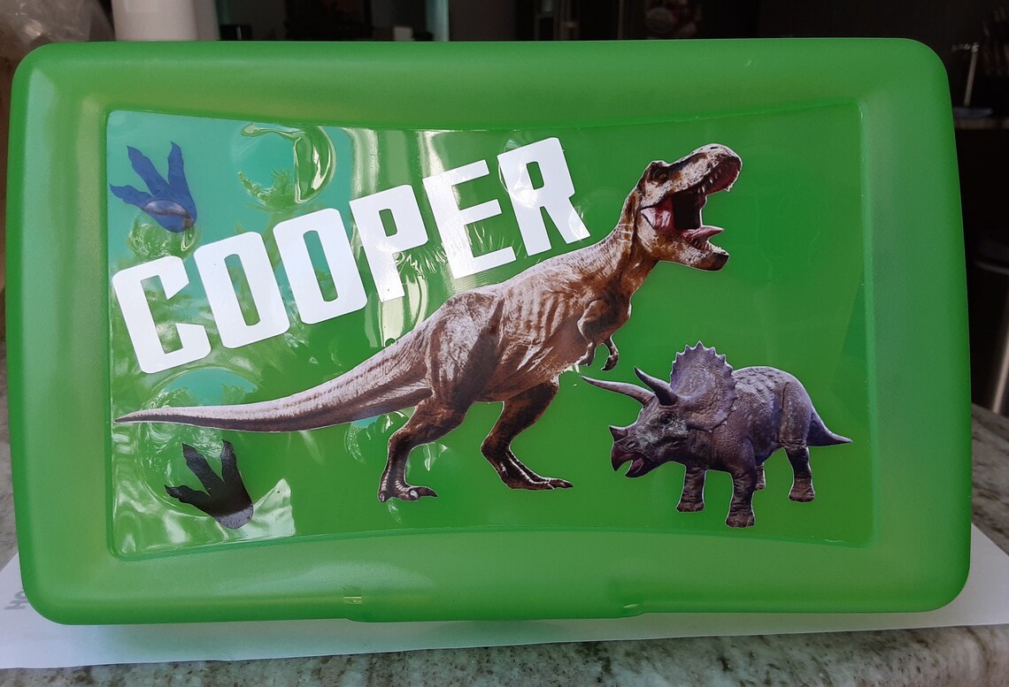 Dinosaur Pencil Box T-rex Pencil Box Back to School Supplies - Etsy