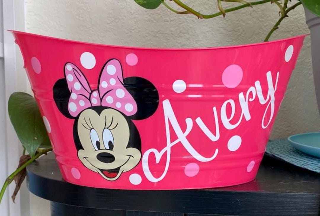 Personalized Minnie Mouse Easter Basket: Girl's Gift Basket Easter ...