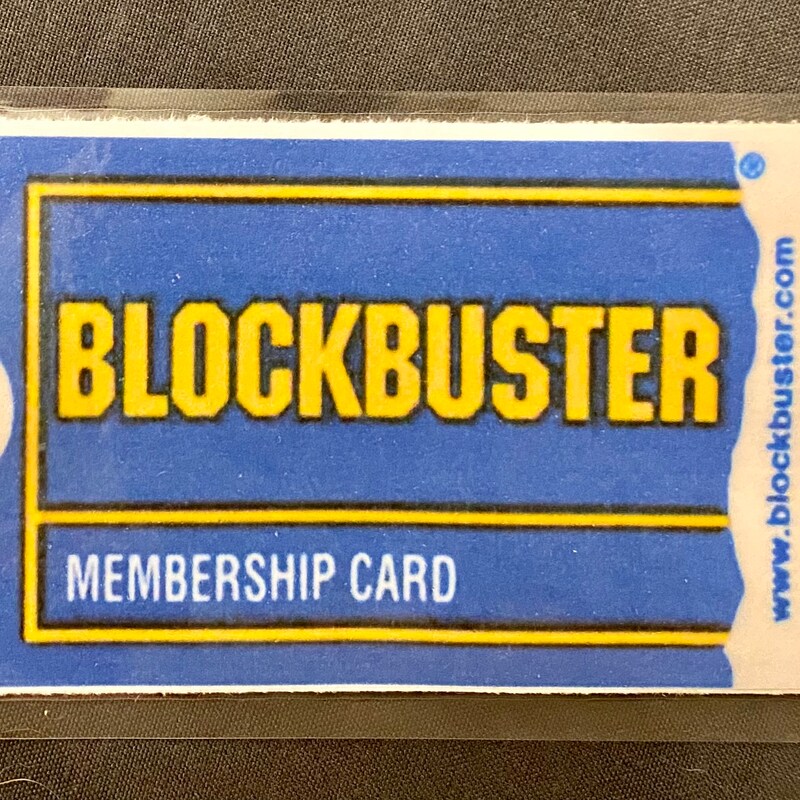 Blockbuster Membership Card - Etsy