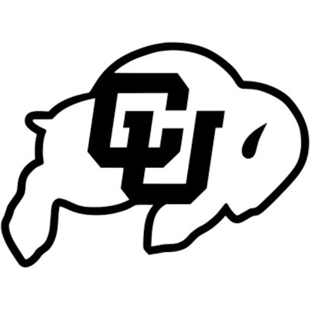 CU Buffalo Decal . Colorado Buffalos - Etsy