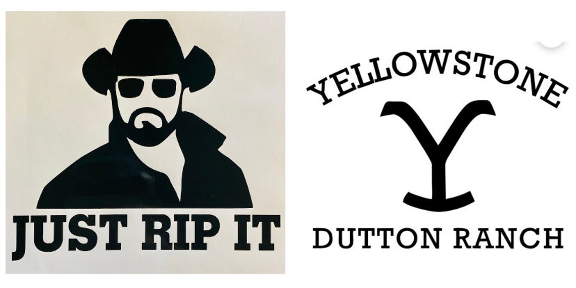 Yellowstonedutton Ranch Rip Wheeler Decals - Etsy