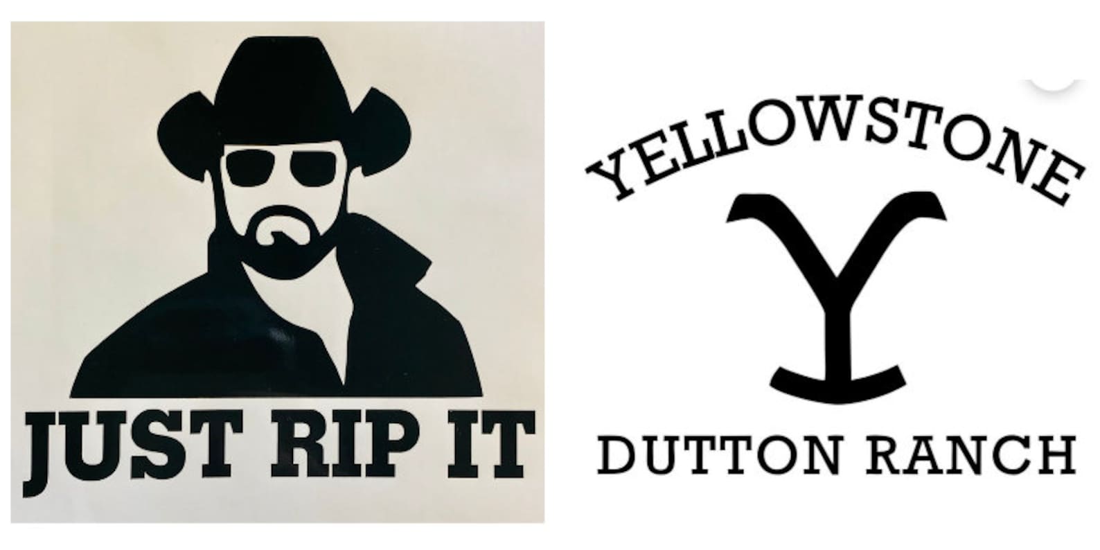Yellowstonedutton Ranch Rip Wheeler Decals - Etsy
