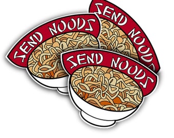 Send Noods Ramen Decal - Etsy