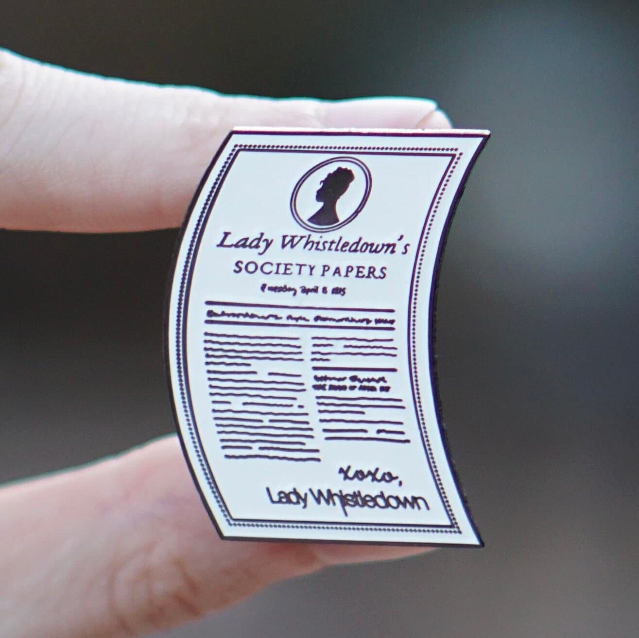 Bridgerton X Gossip Girl Enamel Pin - Etsy