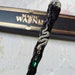 Snake Halloween Wizard Wand, Transparent Crystal Wood Magic Wand, Magic ...