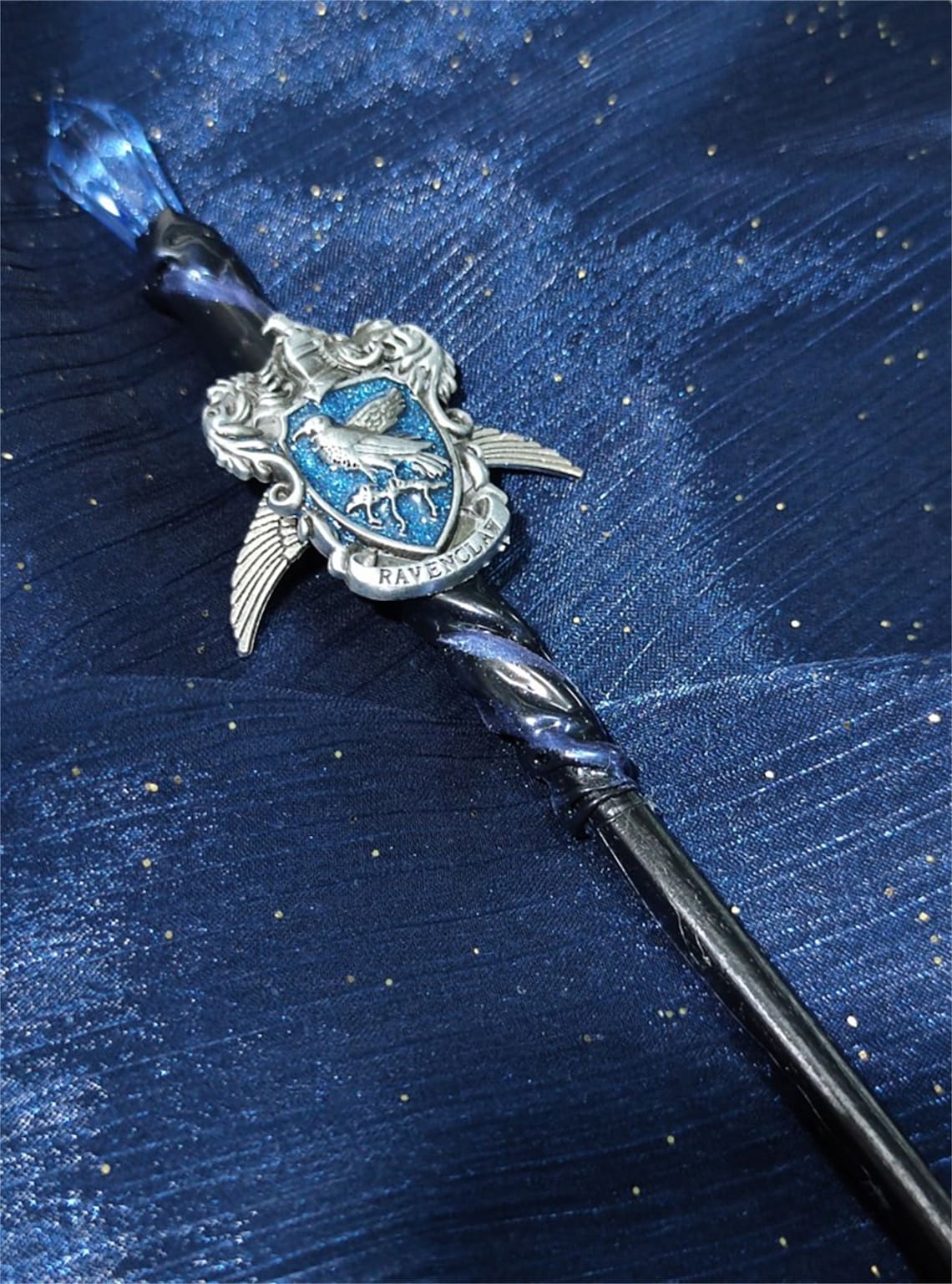 Fantasy Wand, Creative Magic Wand, Halloween Blue Crystal Wand, Nature ...