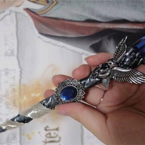 Blue Crystal Halloween Magic Wand, Eagle Wizard Wand, Original Nature ...