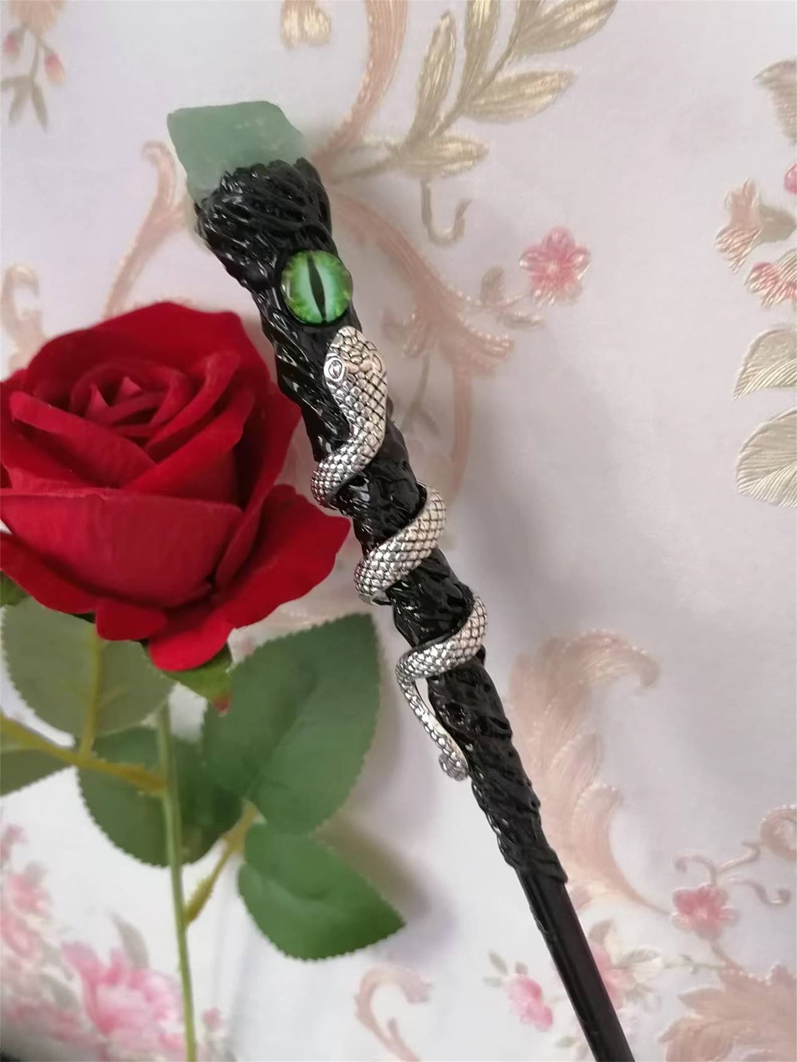 Devil Green Eyes Magic Wand Crystal Snack Halloween Wand - Etsy