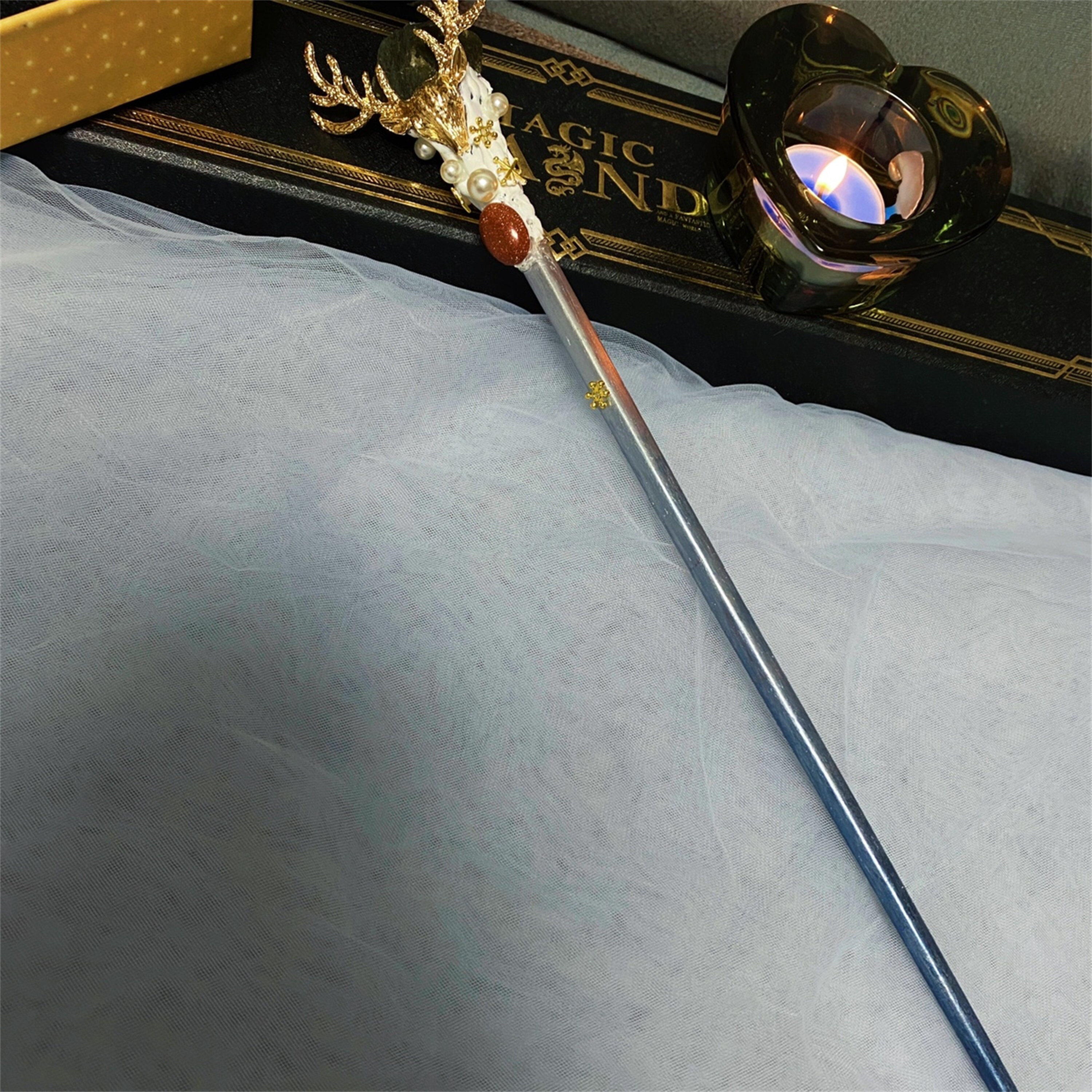 Elk Forest Wand Nature Wood Wand Fantasy Wand Halloween - Etsy