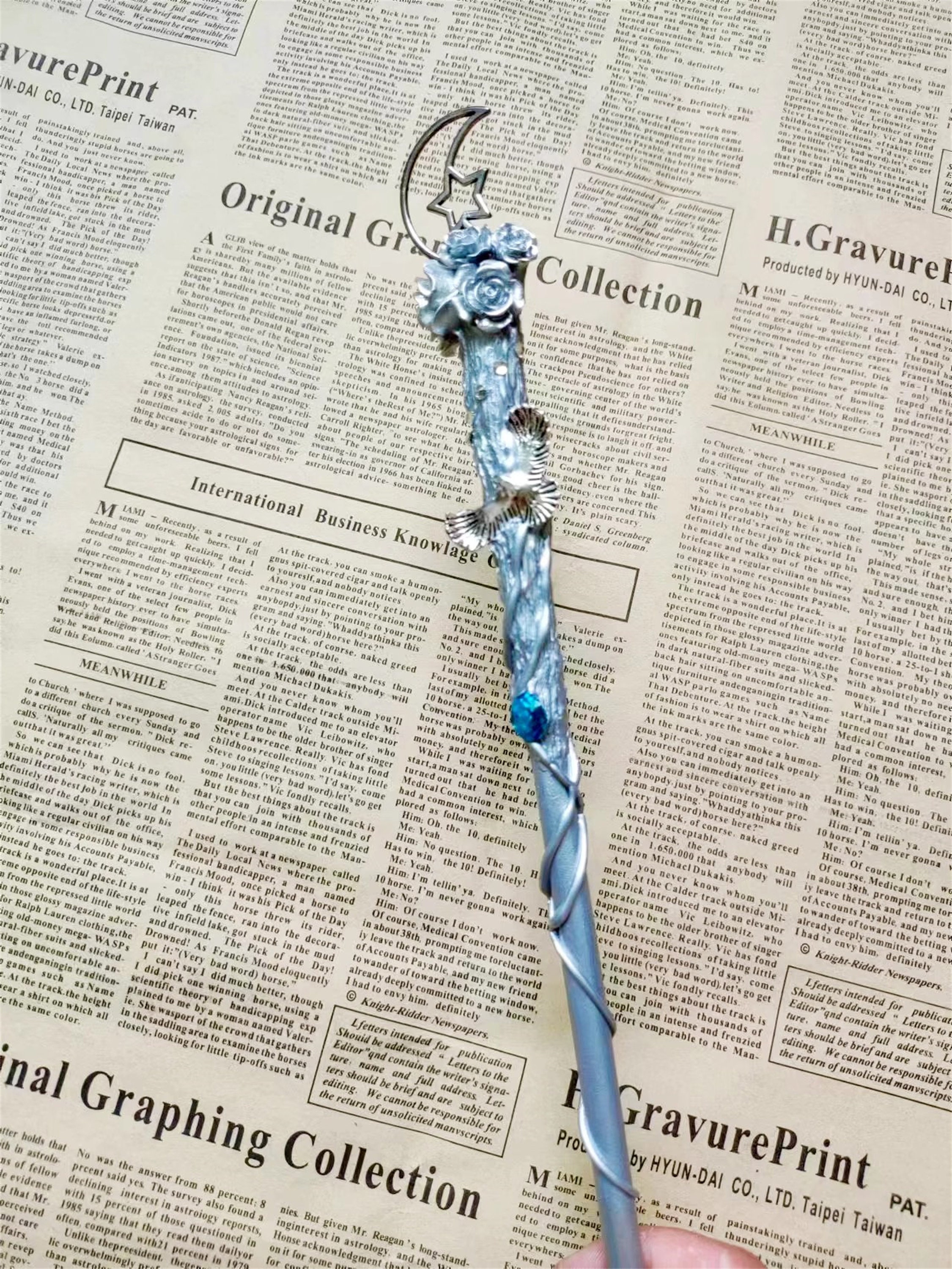 2023 Flower Eagle Cosplay Wand, Creative Nature Wood Magic Wand ...