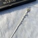 Sun Flower Wood Magic Wand, White Halloween Witch Wand, Fairy Cosplay ...