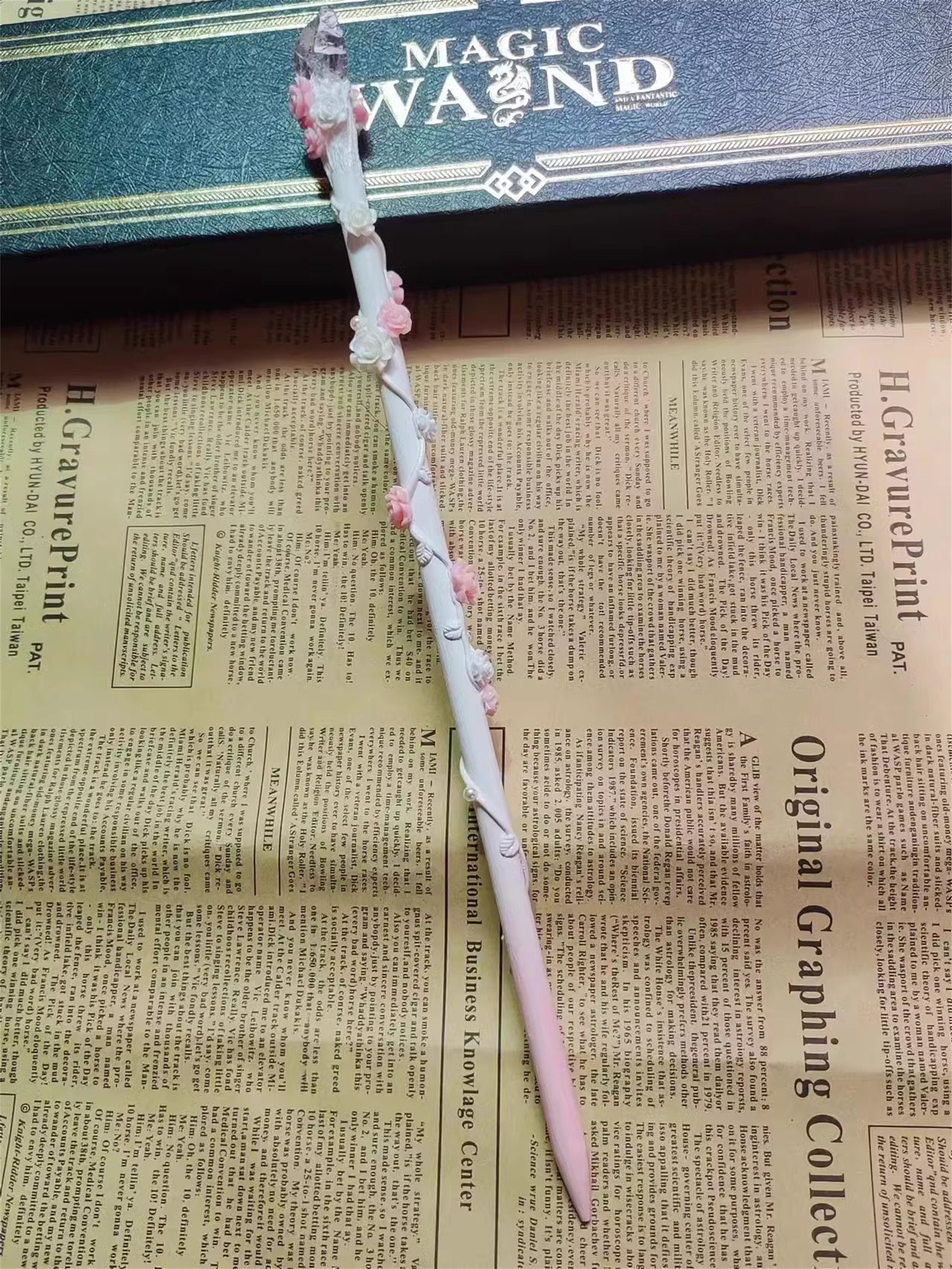 Transparent Crystal Magic Wand 3D Small Flowers Halloween - Etsy