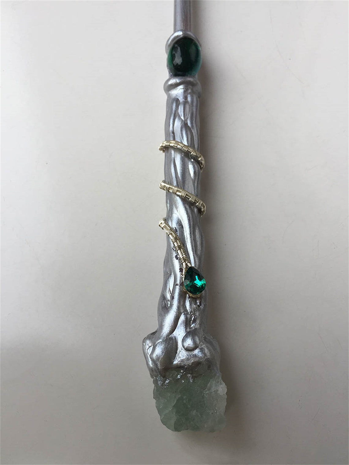 Magic Witch Wand Crystal Wand Handmade Wizard Wand Silver - Etsy