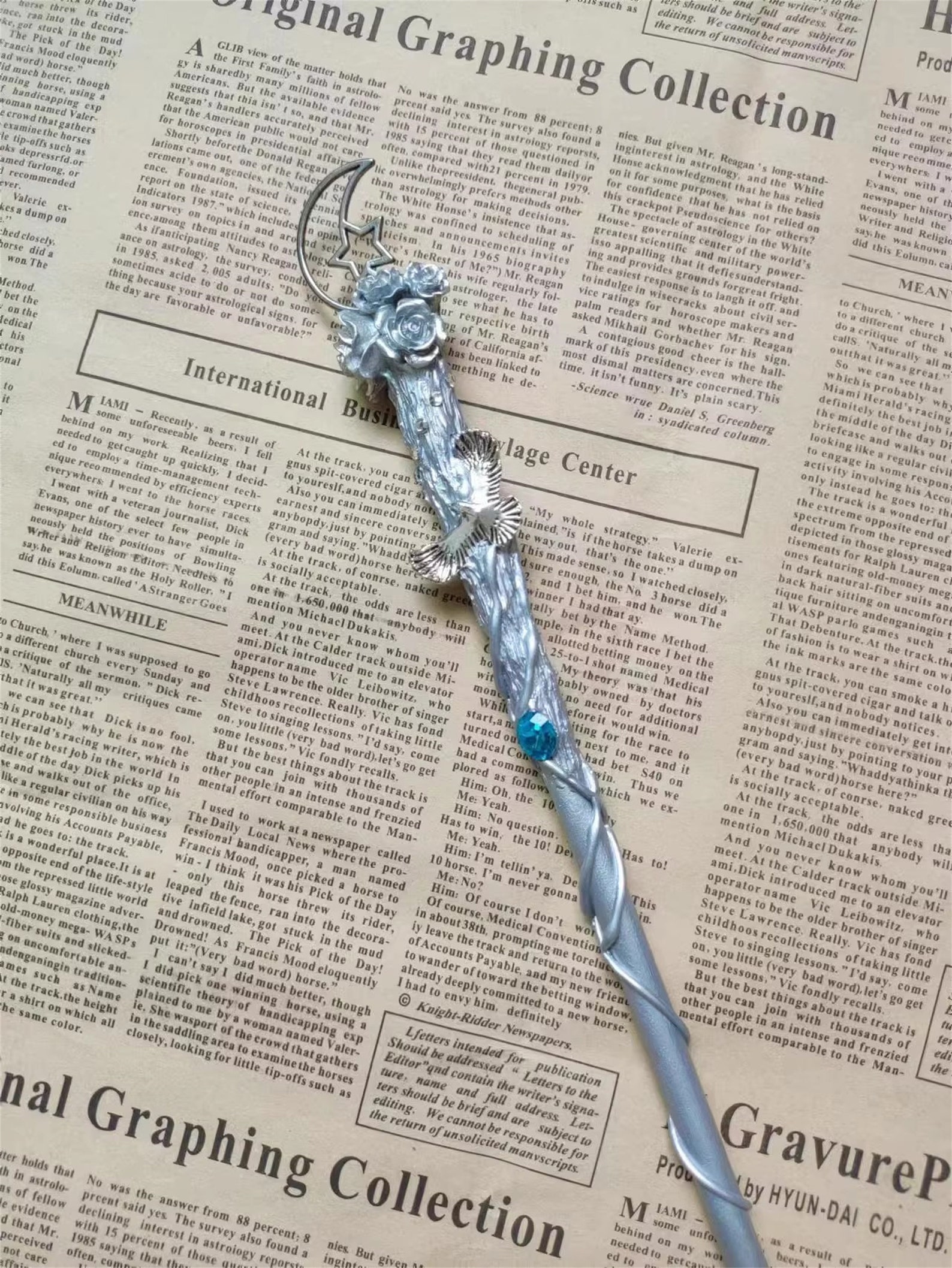 2023 Flower Eagle Cosplay Wand, Creative Nature Wood Magic Wand ...