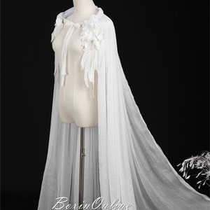 White / Pink Angel Wings Cloak, Original Handmade Long Cloak, Adult ...