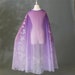 Romantic Purple Flowers Cloak Vintage Floral Women Cape - Etsy