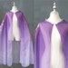 Romantic Purple Flowers Cloak Vintage Floral Women Cape - Etsy