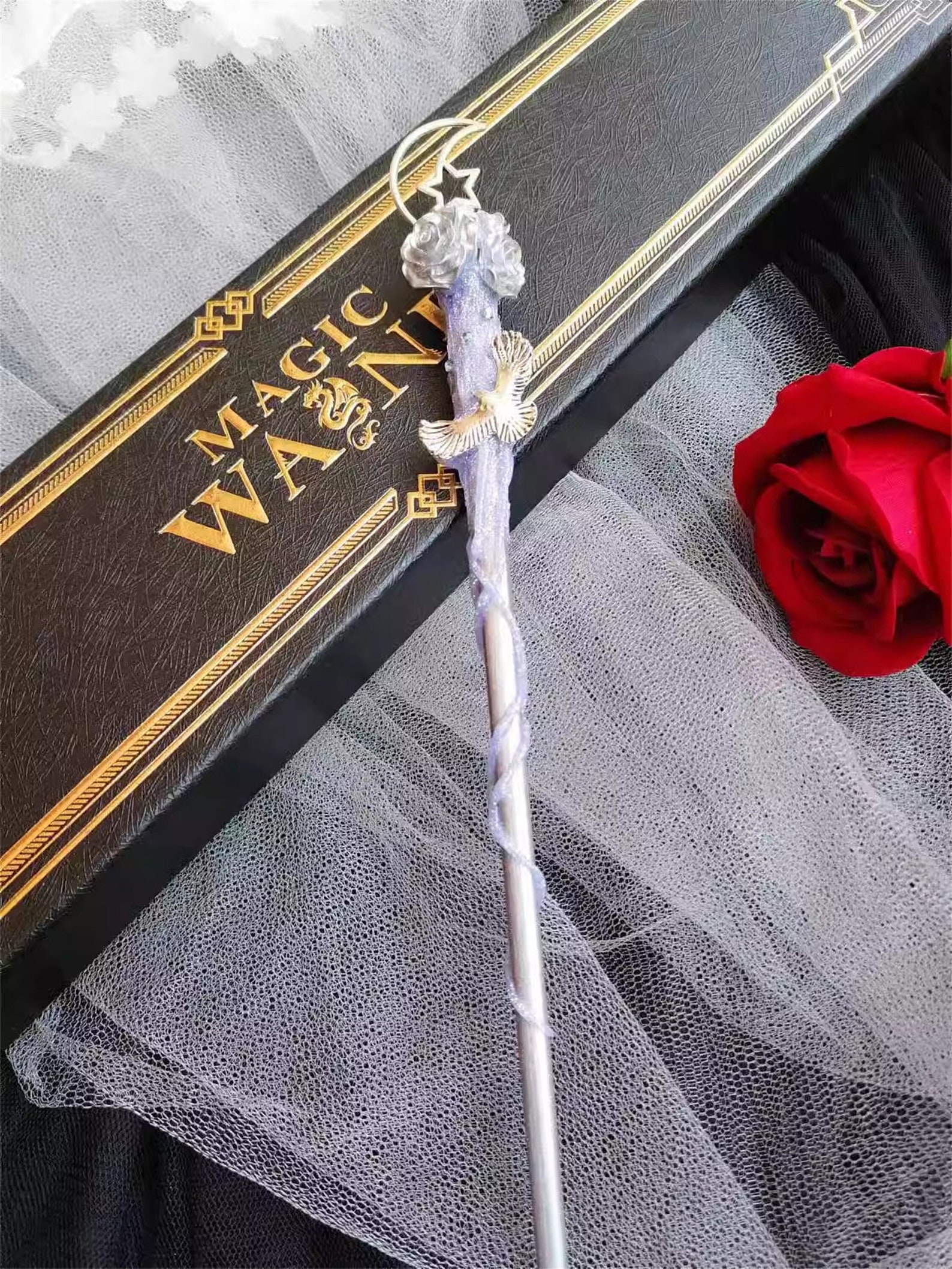 New Flower Eagle Halloween Wand, Handmade Witch Magic Wand, Original ...